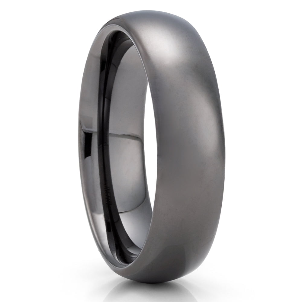 6mm Gunmetal Wedding Ring,Tungsten Wedding Ring,8mm Wedding Ring ...
