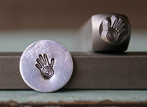 6mm Healing Symbol (Hand of Miriam) Metal Punch Design Jewelry Stamp ...