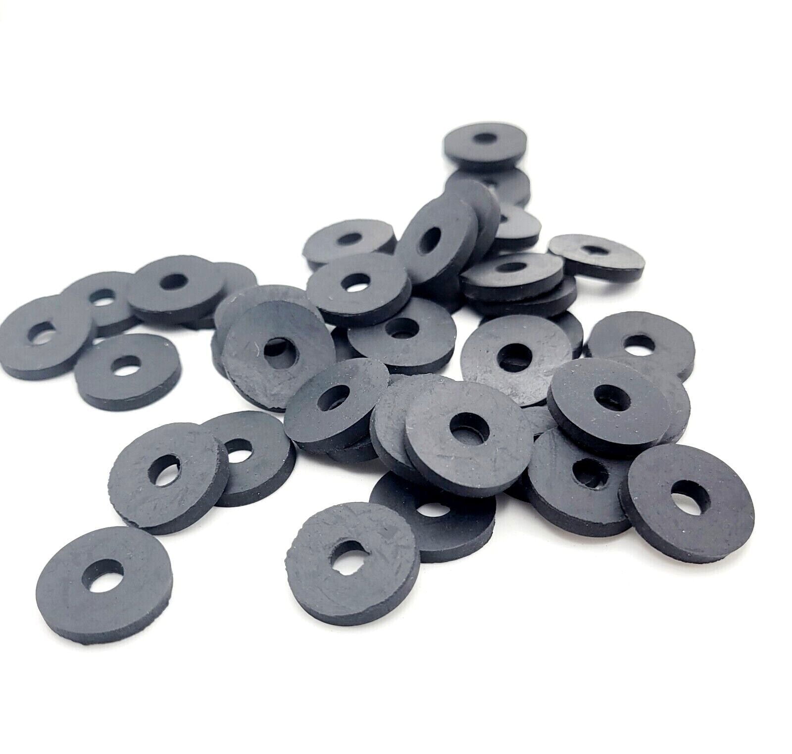 6mm ID Rubber Flat Washers 19mm OD 3mm Thick EPDM Sealing Spacers 6 x ...