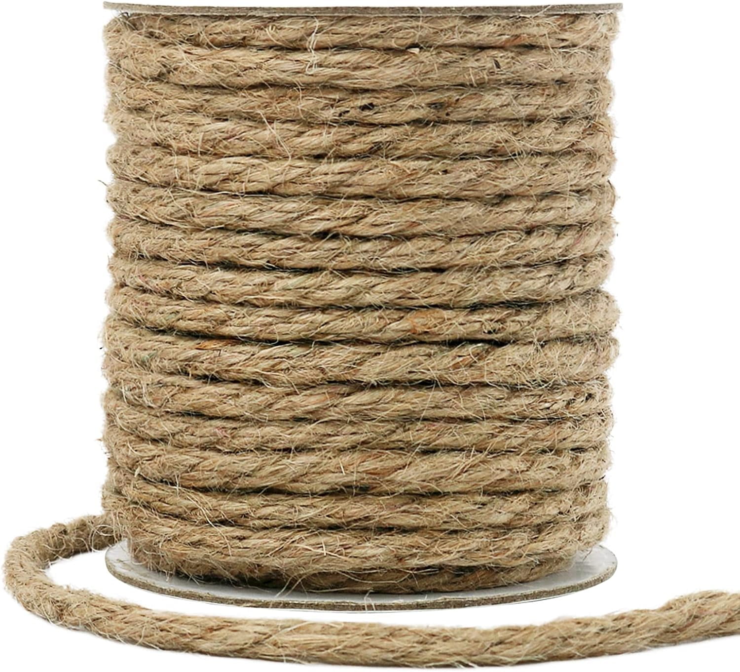 6mm Jute Rope, 66 Feet Thick and Strong Garden Twine Jute String for ...