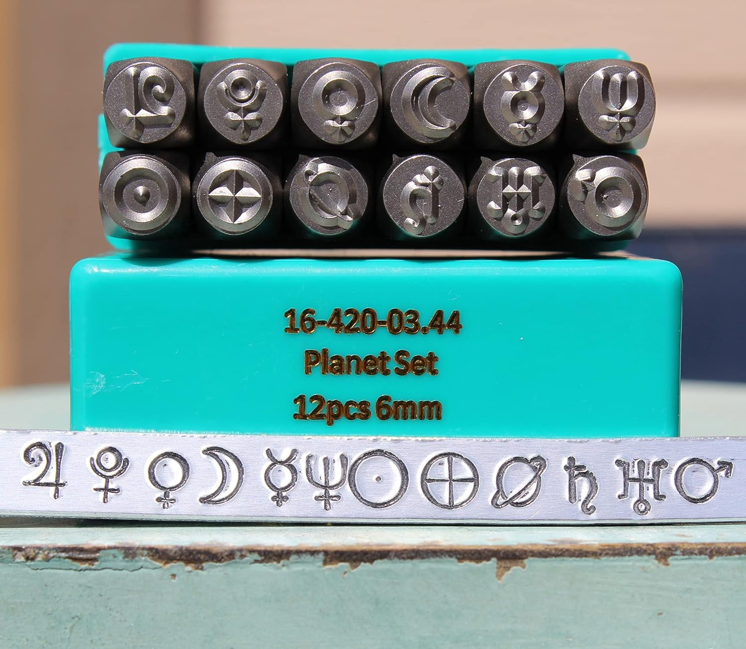 6mm Planetary Symbol Metal Punch Design 12 Stamp Set - Supply Guy - CH ...