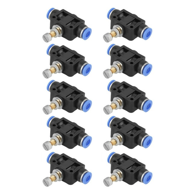 6mm Pneumatic Air Flow Control Valves, Push-In Design for Speed ...
