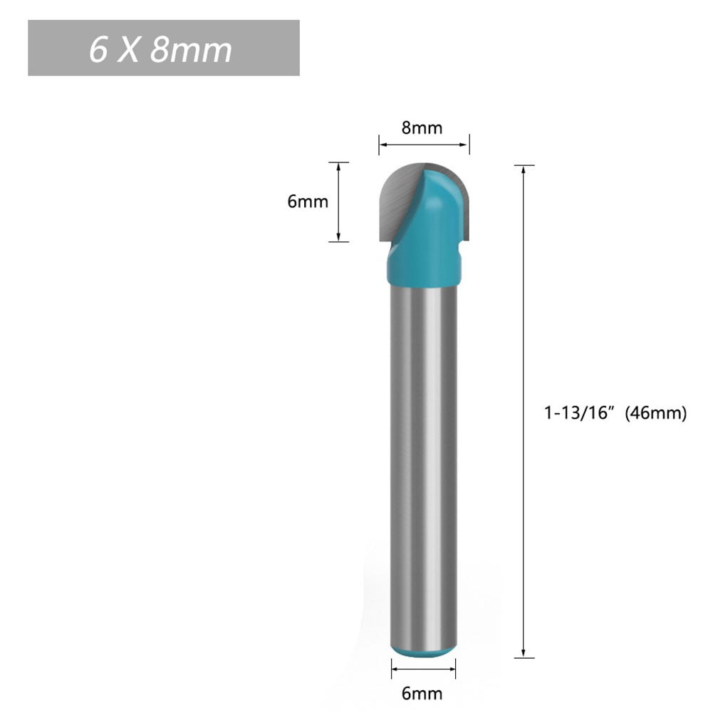 6mm Shank Double Edging Router Bits for Wood Cove Box Bit Tungsten ...