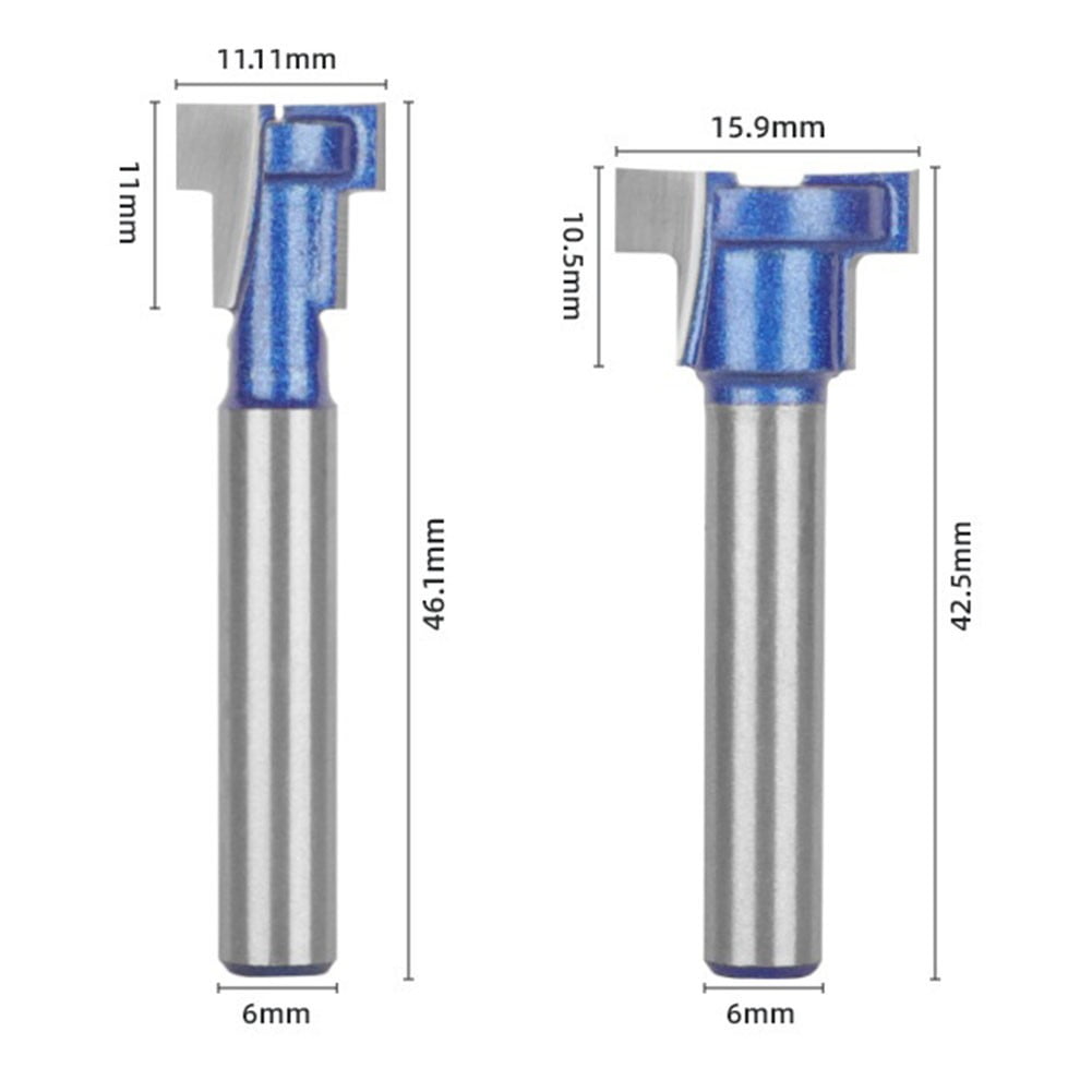 6mm Shank T-Slot Cutter Router Bit Alloy Screw Hole Milling Cutter ...