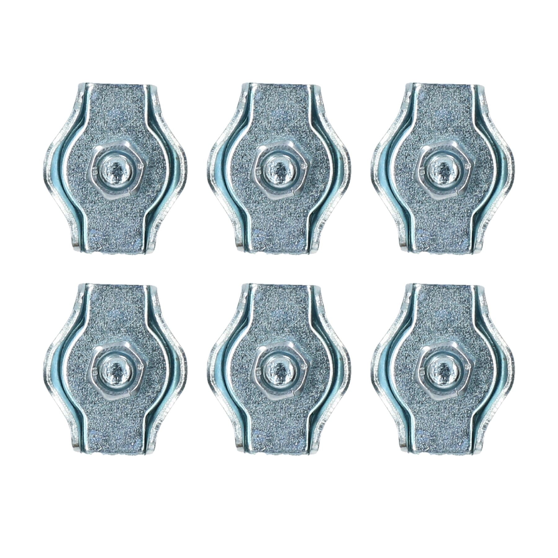 6mm Simplex Wire Rope / Cable Clamp Grips 6 PACK Zinc Plated - Walmart.com
