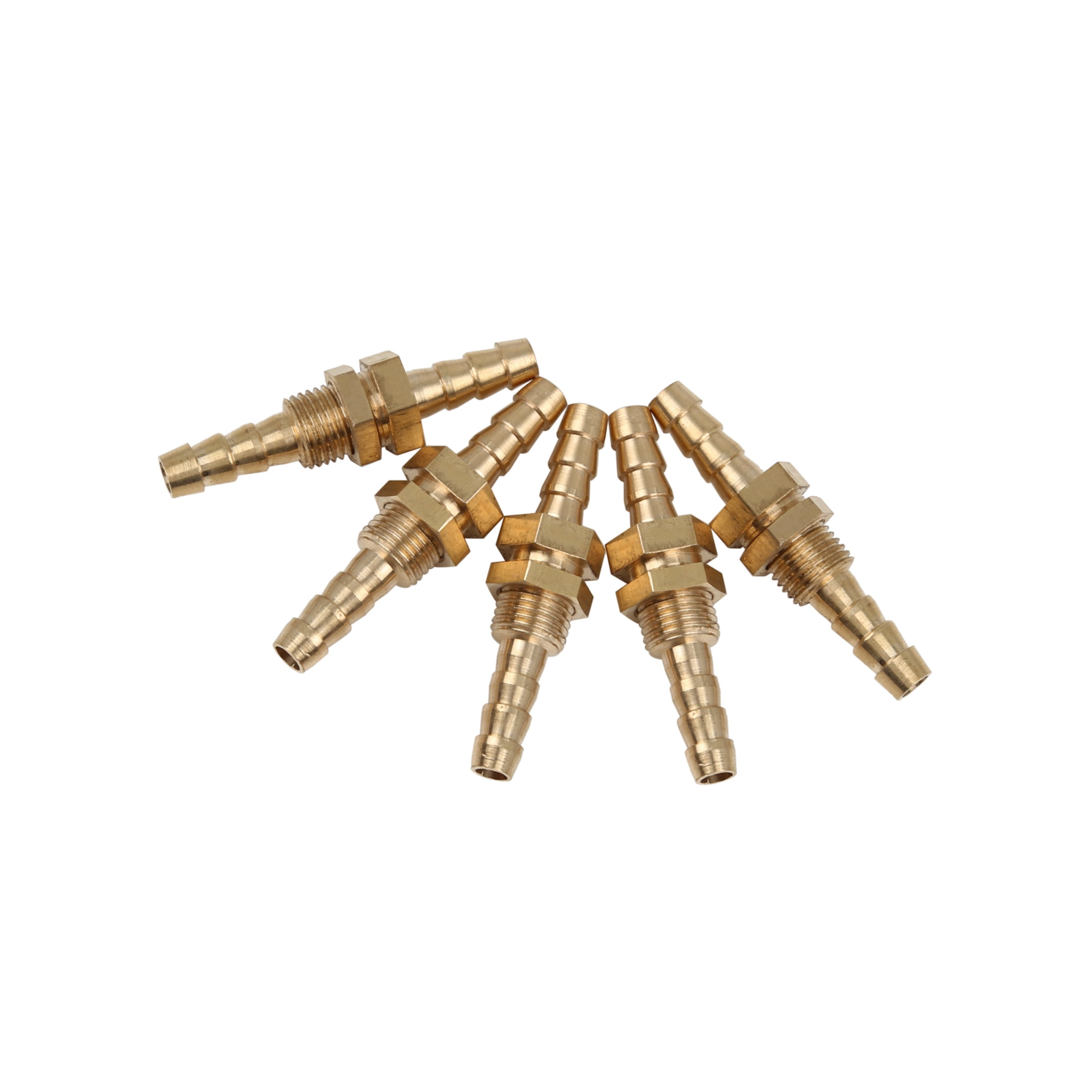 6mm Straight Brass Hose Barb Fitting Connector Coupler for Joiner Air ...