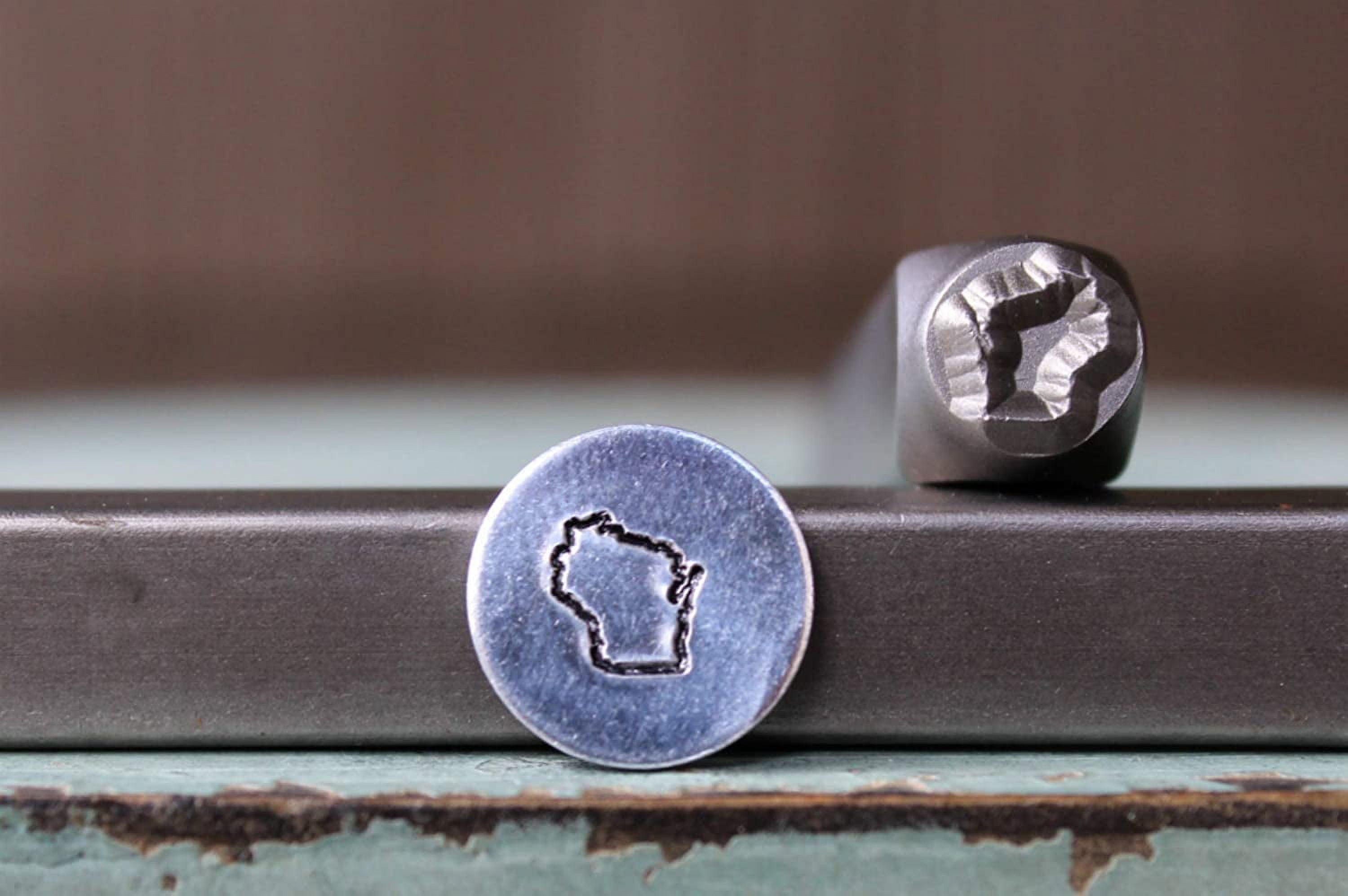 6mm US Wisconsin State Single (Not a Set) Metal Punch Design Stamp CH ...