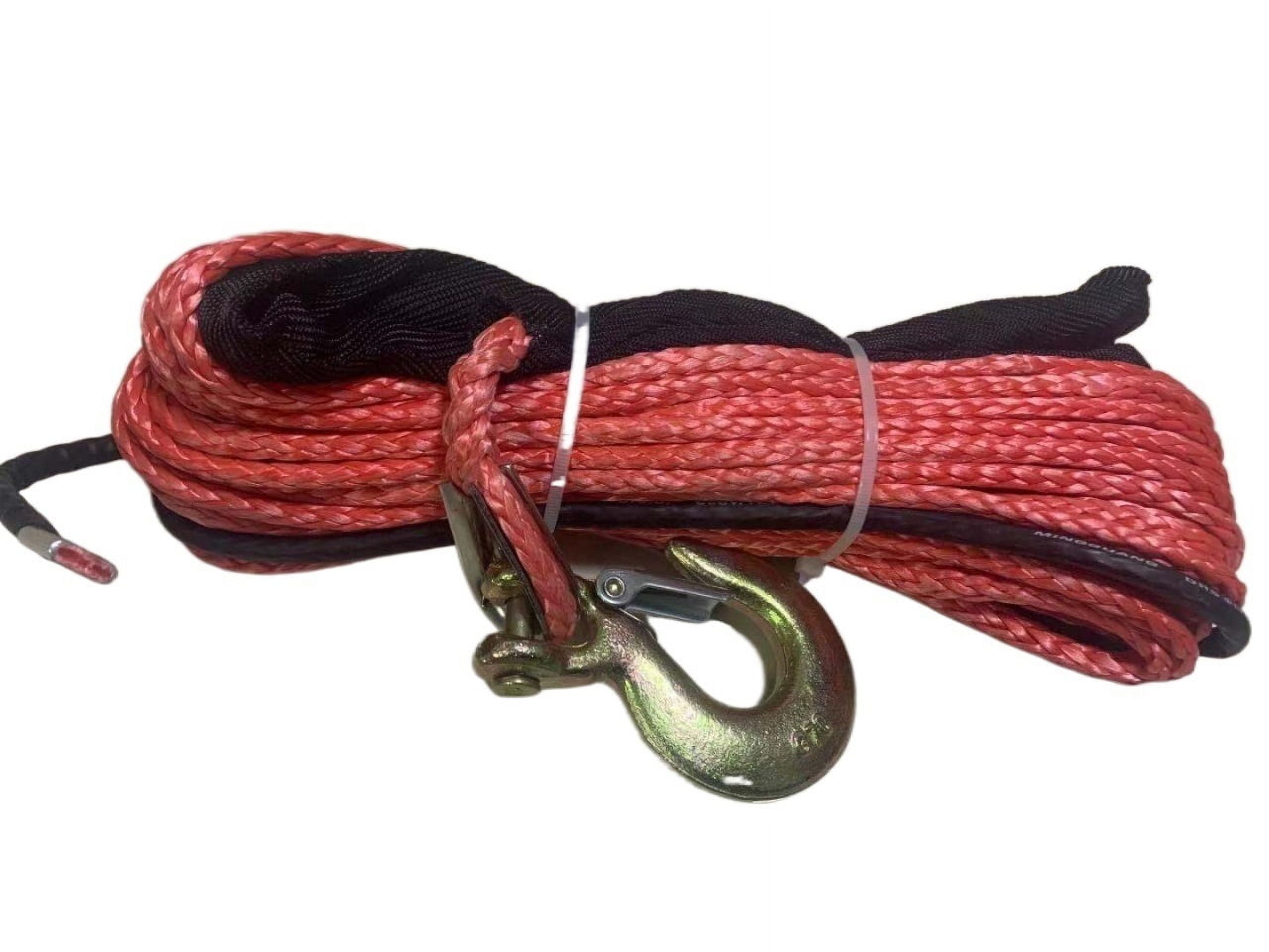 6mm X 15m Plasma Cable Synthetic Winch With Hook Line Uhmwpe Rope With ...