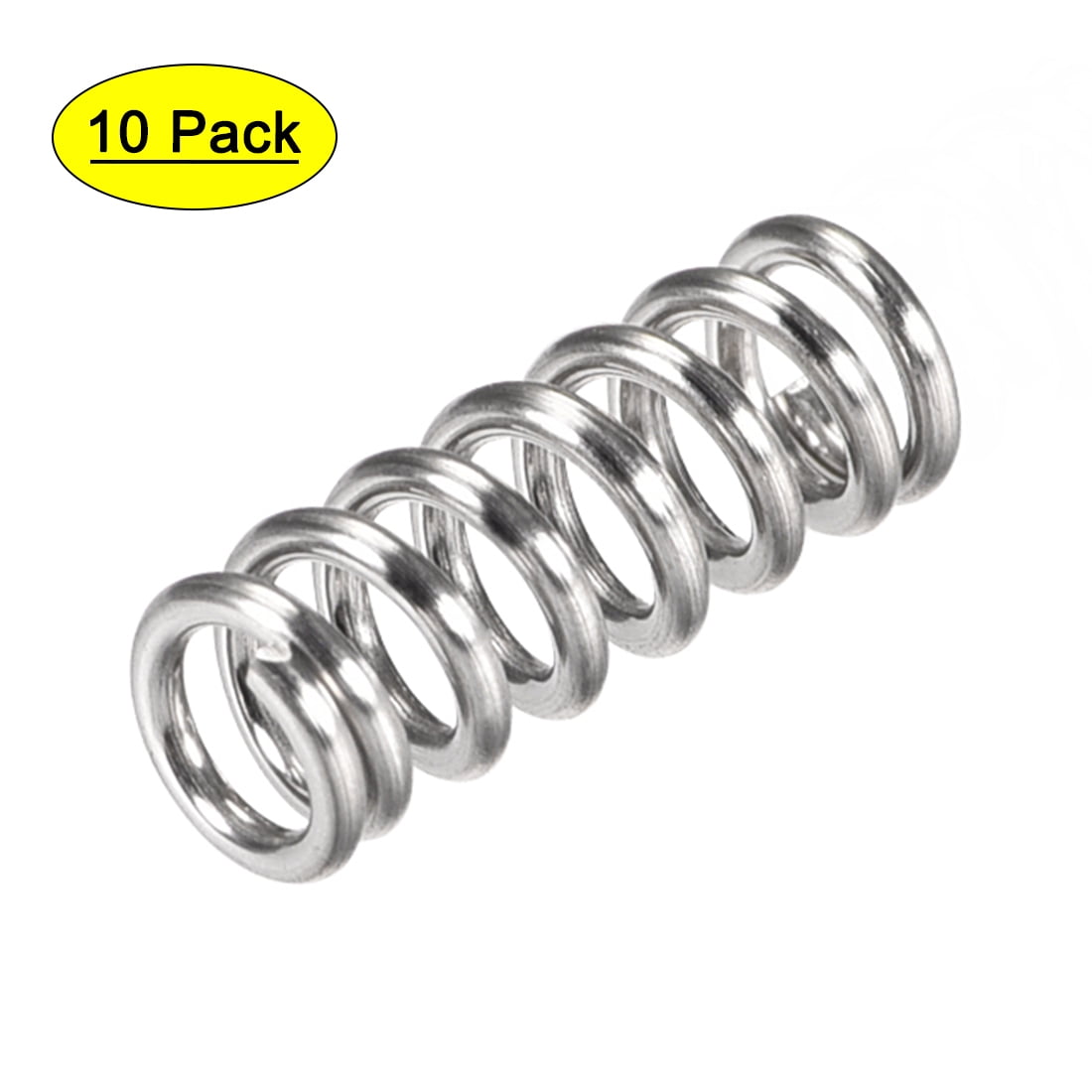 6mm x 1mm x 15mm 304 Stainless Steel Compression Spring 37.2N Load ...