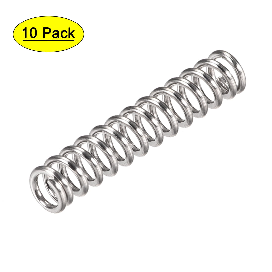 6mm x 1mm x 30mm 304 Stainless Steel Compression Spring 37.2N Load ...
