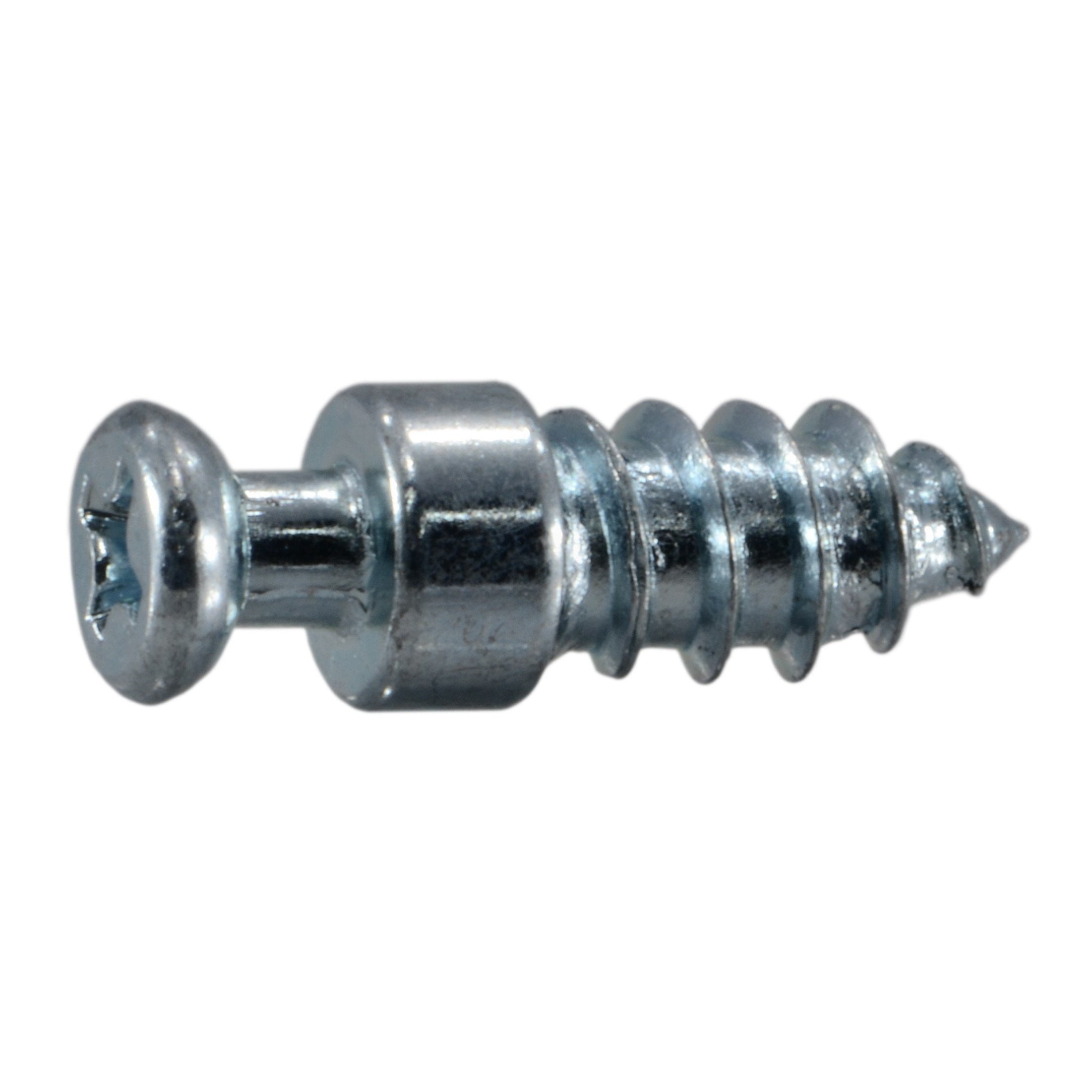 6mm x 21mm Zinc Plated Steel Wood Screw Connecting Dowels (8 pcs ...