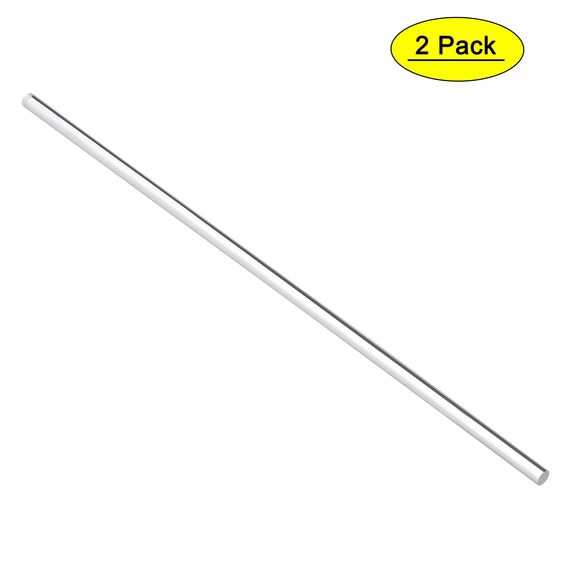 6mmx247mm Clear Solid Acrylic Round Rod Bar 2pcs - Walmart.com