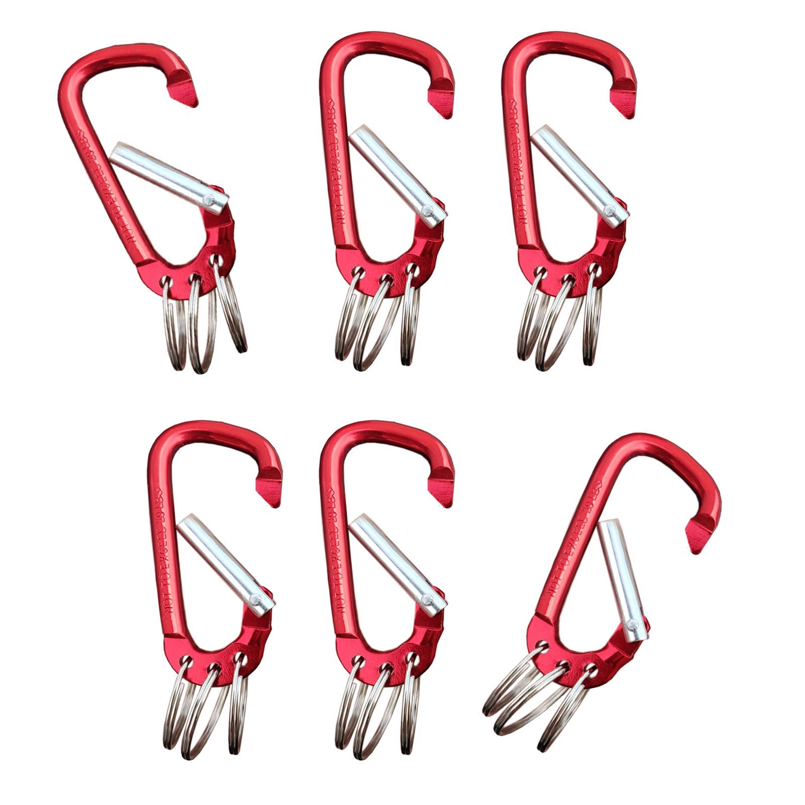 6ots Large Strong Carabiner Small Carabiner Keychains Pack Carabiners ...