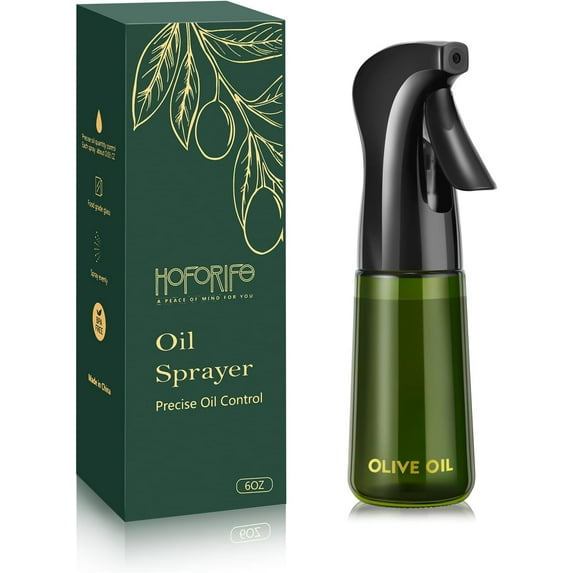 6oz Glass Olive Oil Sprayer Bottle for Cooking, Oil Mister Spray ...