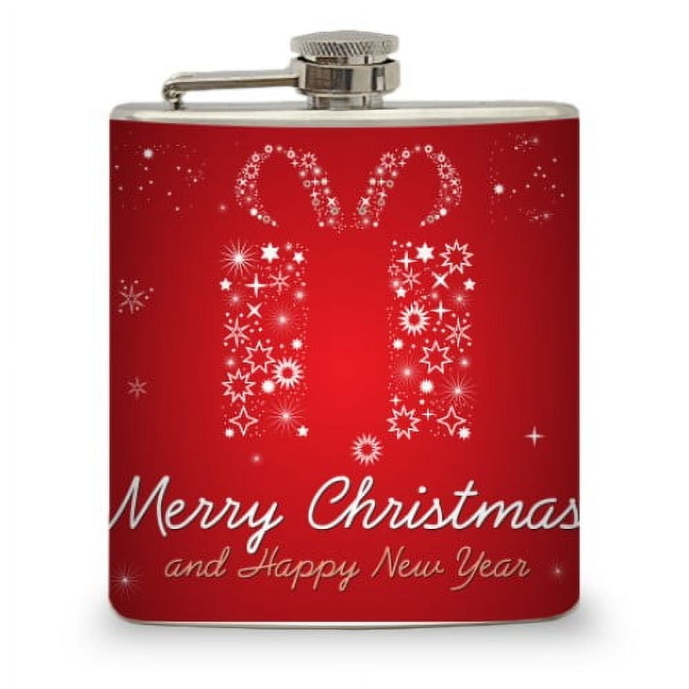 6oz Red Holiday Flask - Walmart.com