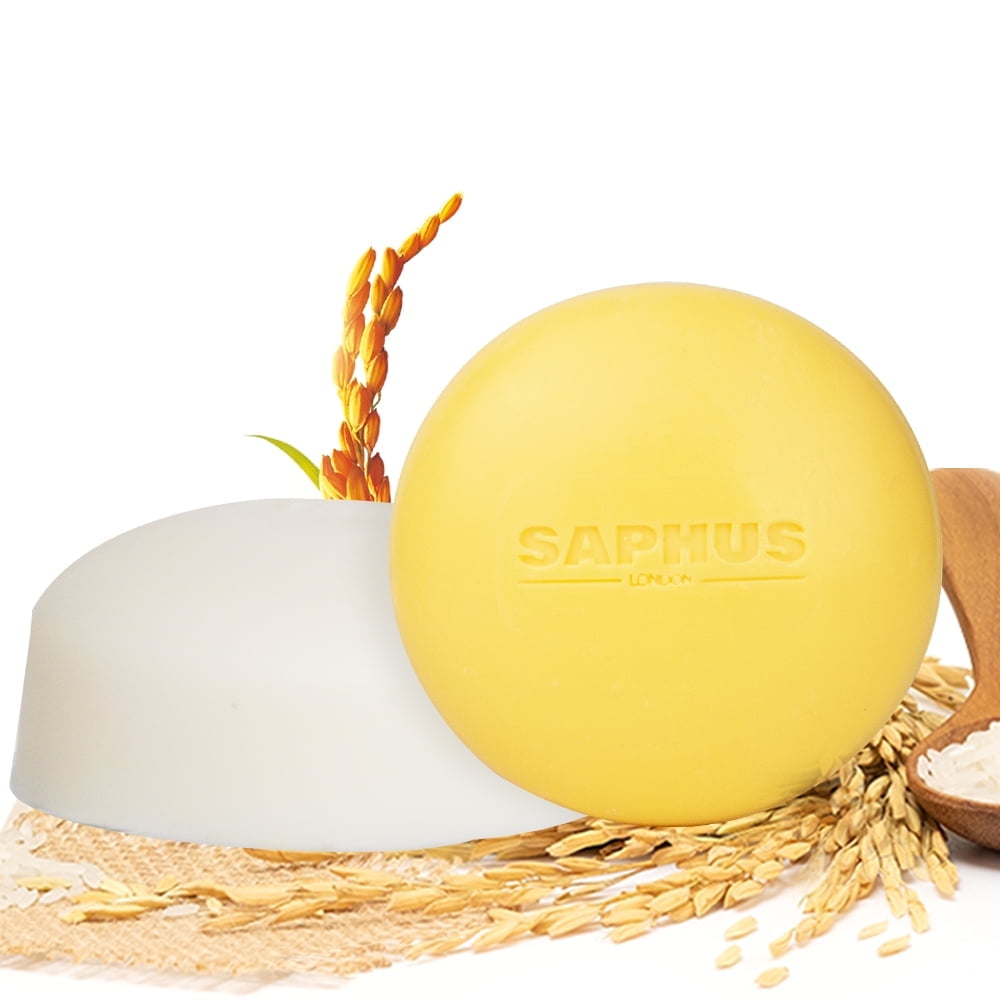 SAPHUS Rice Shampoo Bar and Conditioner Set for Strengthening ...