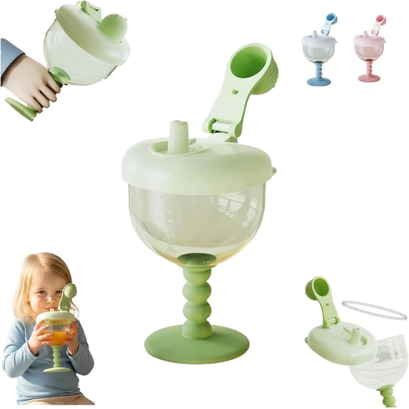 6oz ba-bys Goblet Cup With Lid For Ages 12 Months+, PP Leak-proof ...
