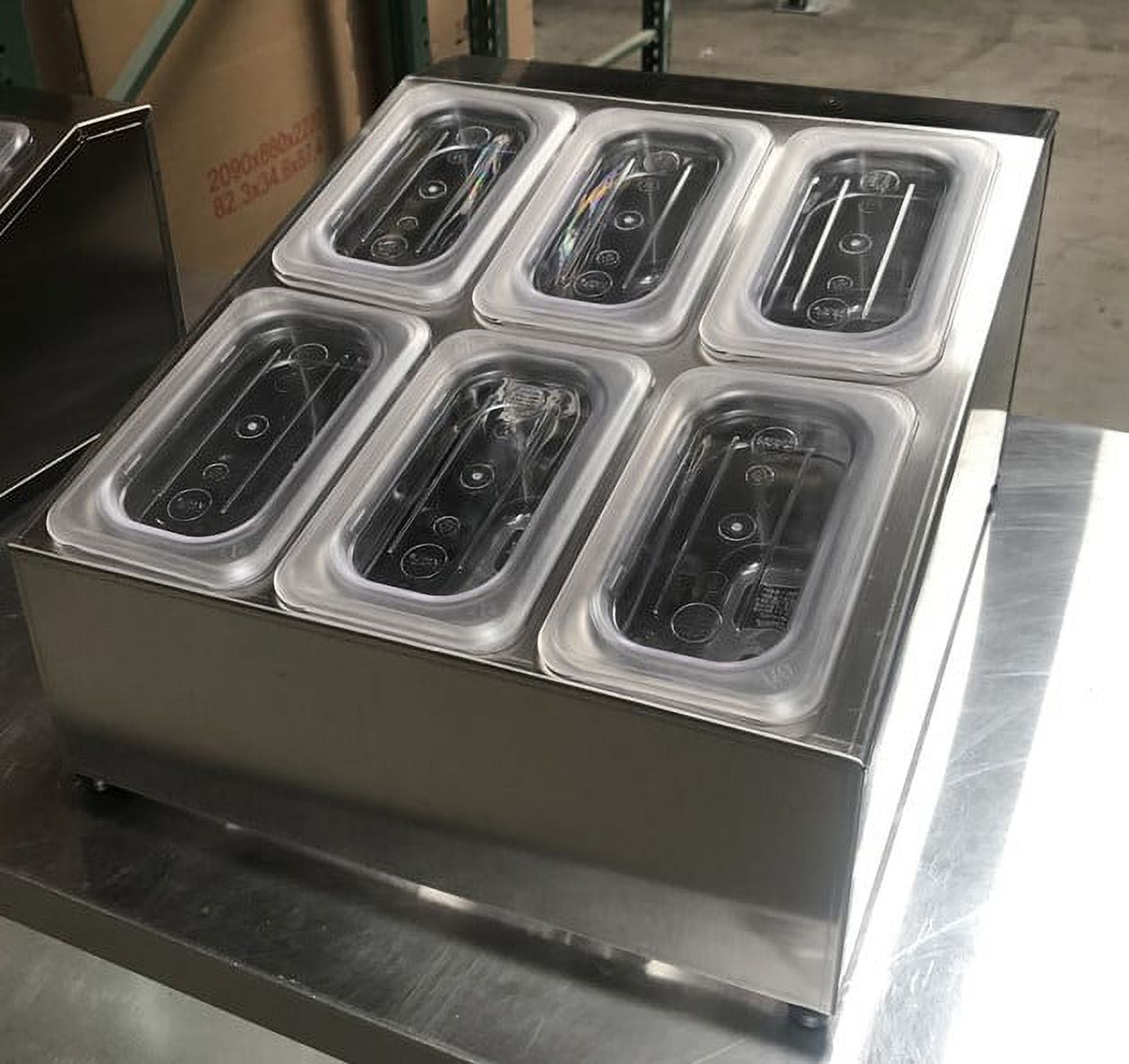 6p container 1-9 seasoning box condiment station C196 - Walmart.com