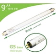 (6pack) 9'' F6T5/CW Fluorescent 4100K Cool White Bulb, 6 Watt Light T5 ...