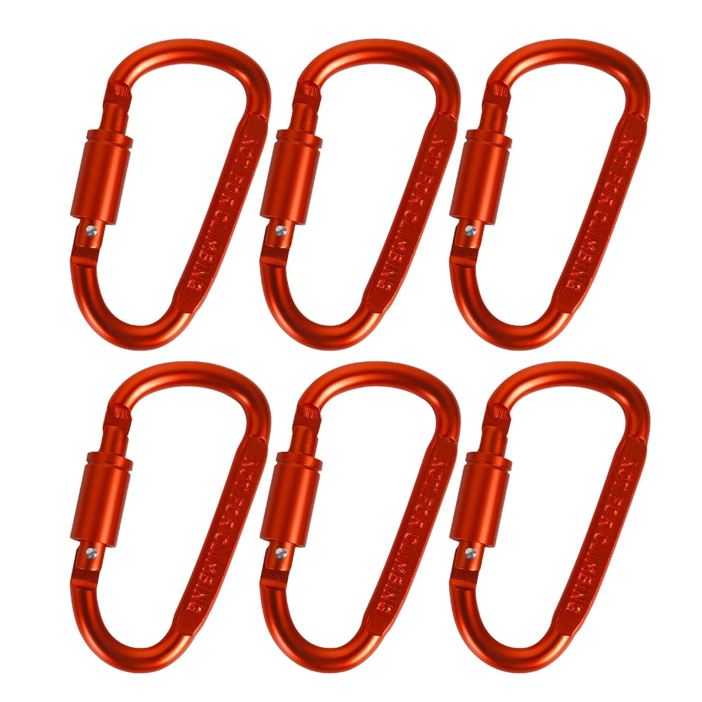 6pack Camping Survival Carabiners Mountaineering Carabiner Safety ...