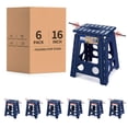 6pack Folding Step Stool 16 Inch 400 Lb Weight Capacity Plastic ...