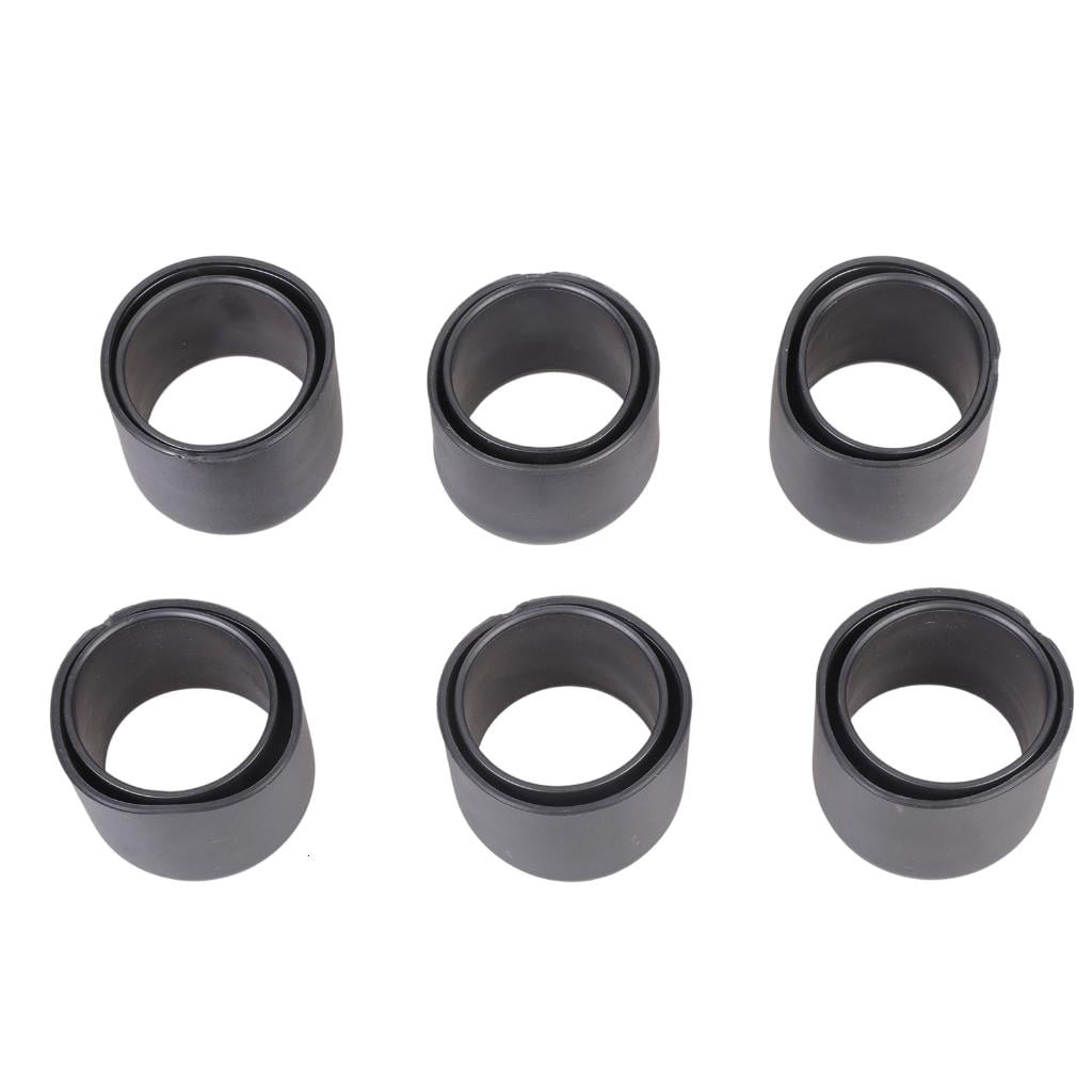 6pack Nontoxic Rubber Fishing Rod Cap Cover Simple Attachments ...
