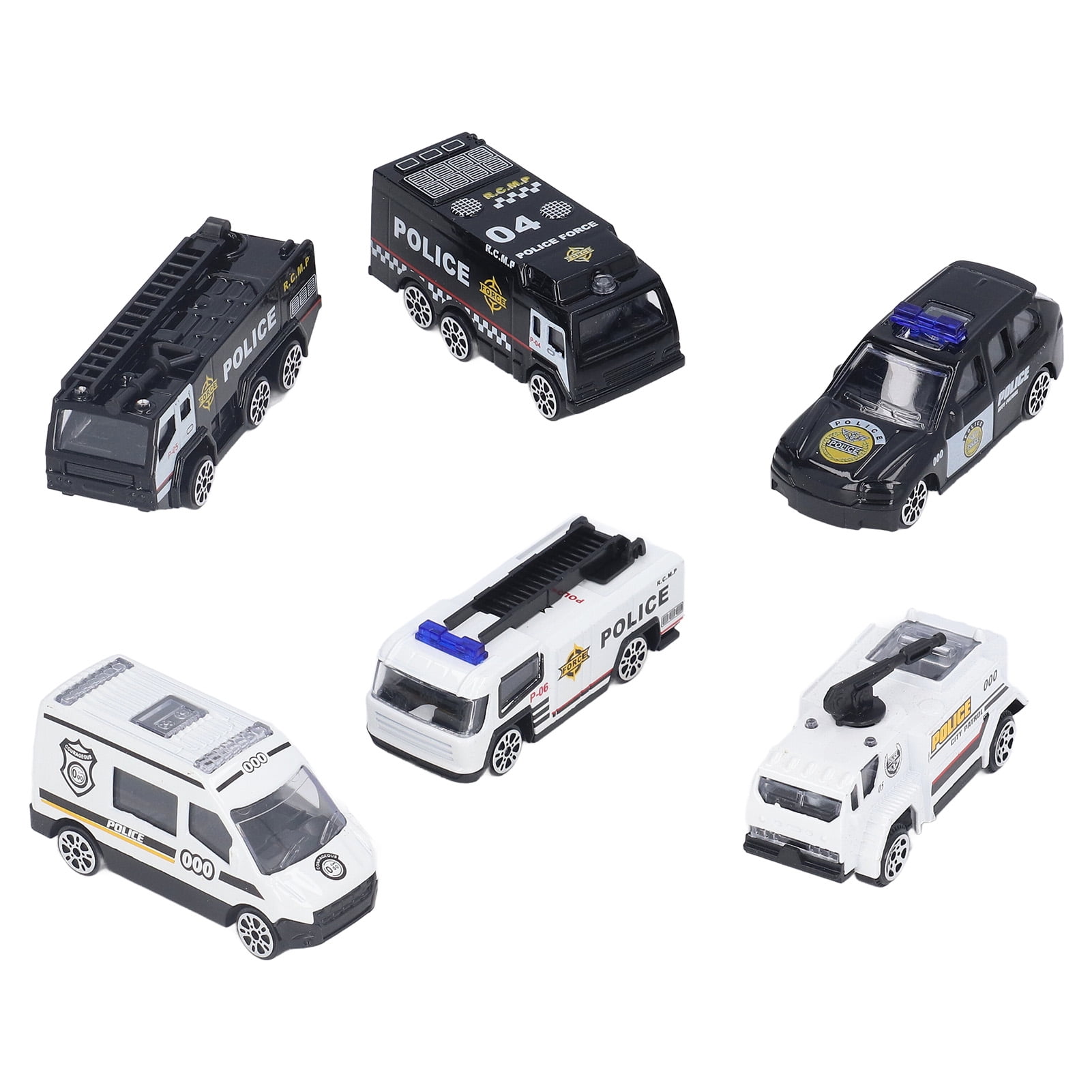 6pack SWAT Car Set 1:64 Children's Educational Toys Die Casting SWAT ...