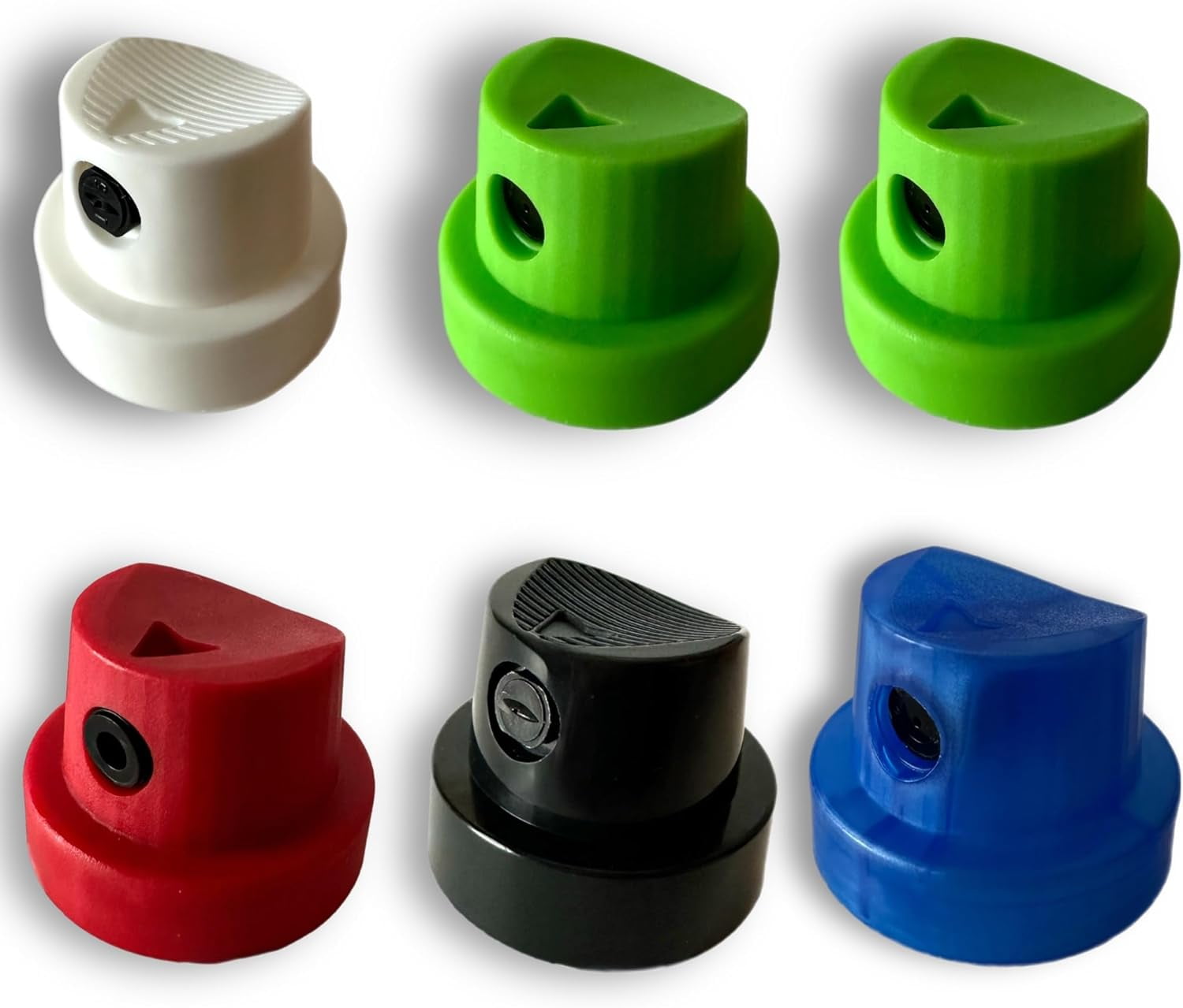 6pc (1 pk) Replacement Female Spray Paint Caps Variety Pack Aerosol ...