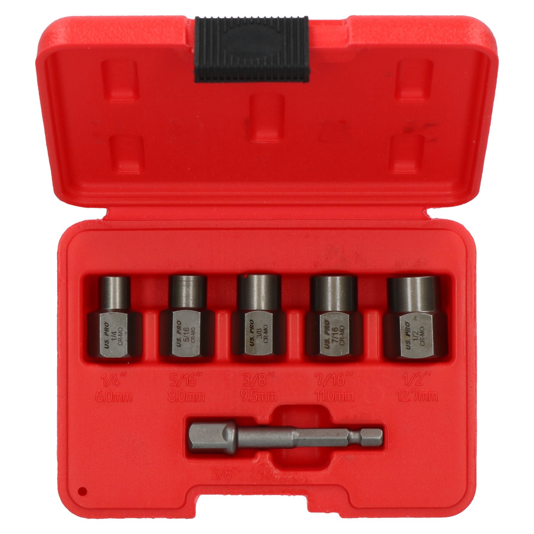 6pc 3/8" Drive Or Drill Bolt Extractor Wheel Lock Nut Remover Set 6mm ...