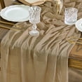 6pc Boho Cheesecloth Gauze Sand Wedding Table Runner 120 Inch Seasonal ...