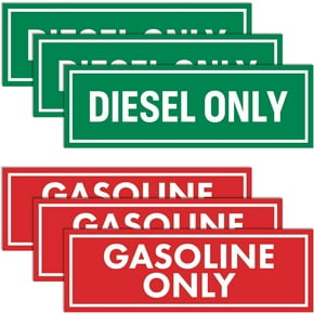 Diesel Fuel Only Stickers and Decals for Trucks and Equipment