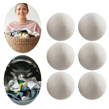 SilverWorks! Wool Dryer Balls Laundry Reusable - Odor Eliminating Dryer ...