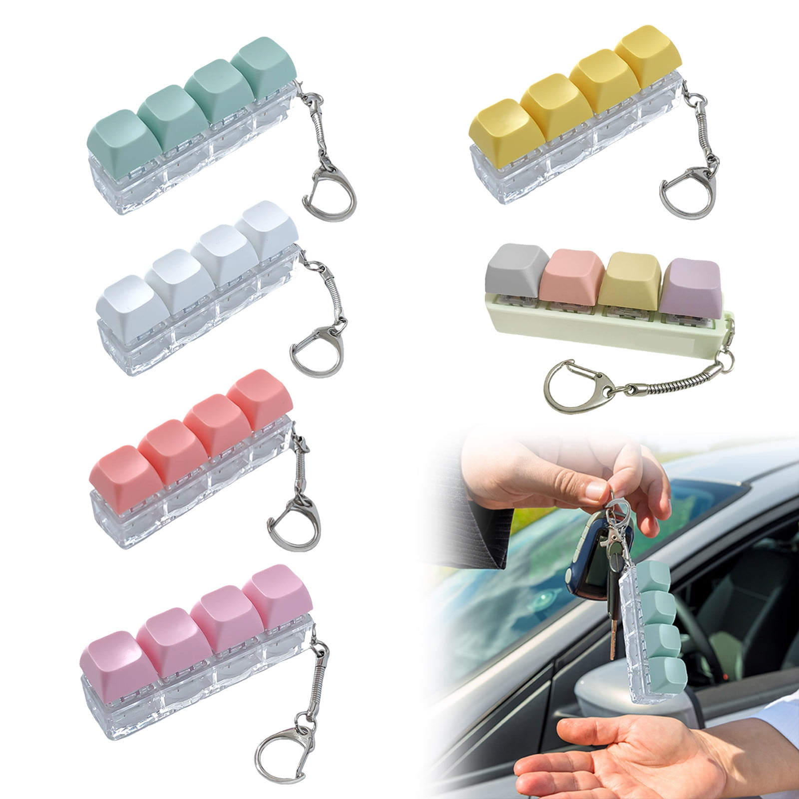 6pc Keyboard Fidget Toy for Adults Fidget Keyboard Clicker Toys with ...