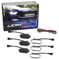 6pc Set Smoked Lens Xenon White LED Front Grille Insert DRL Driving ...