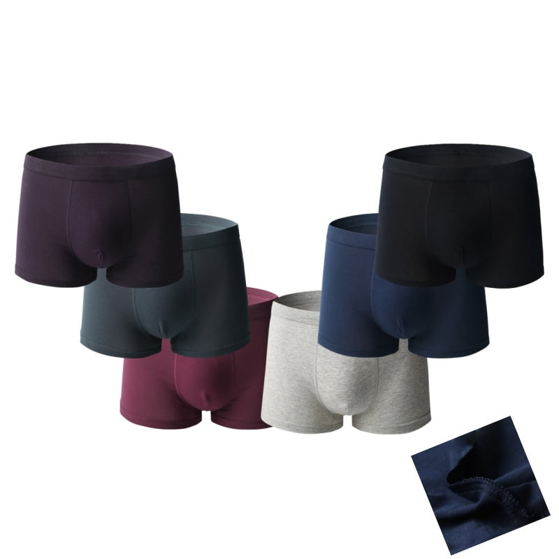 6pc Ultra Breathable Underwear for Men,No Riding Up Boxer Briefs with ...