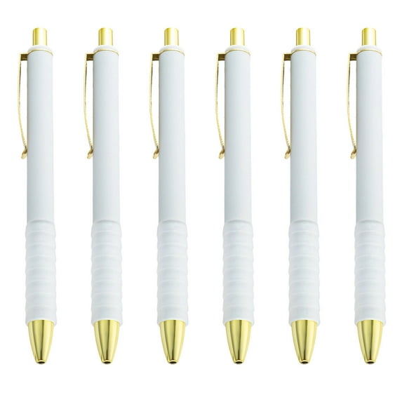 6pcs 1.0mm Retractable Ballpoint Pen Simple Signing Pen For Creative ...