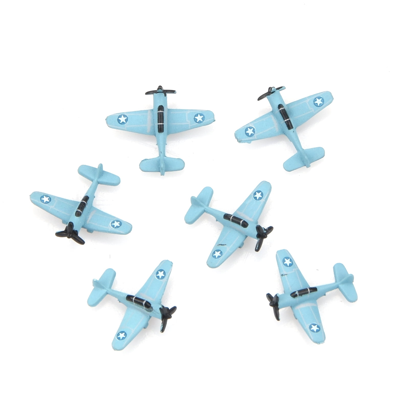 6pcs 1/1000 Scale US Aircraft Carrier Aircraft Plane Model Aviation ...