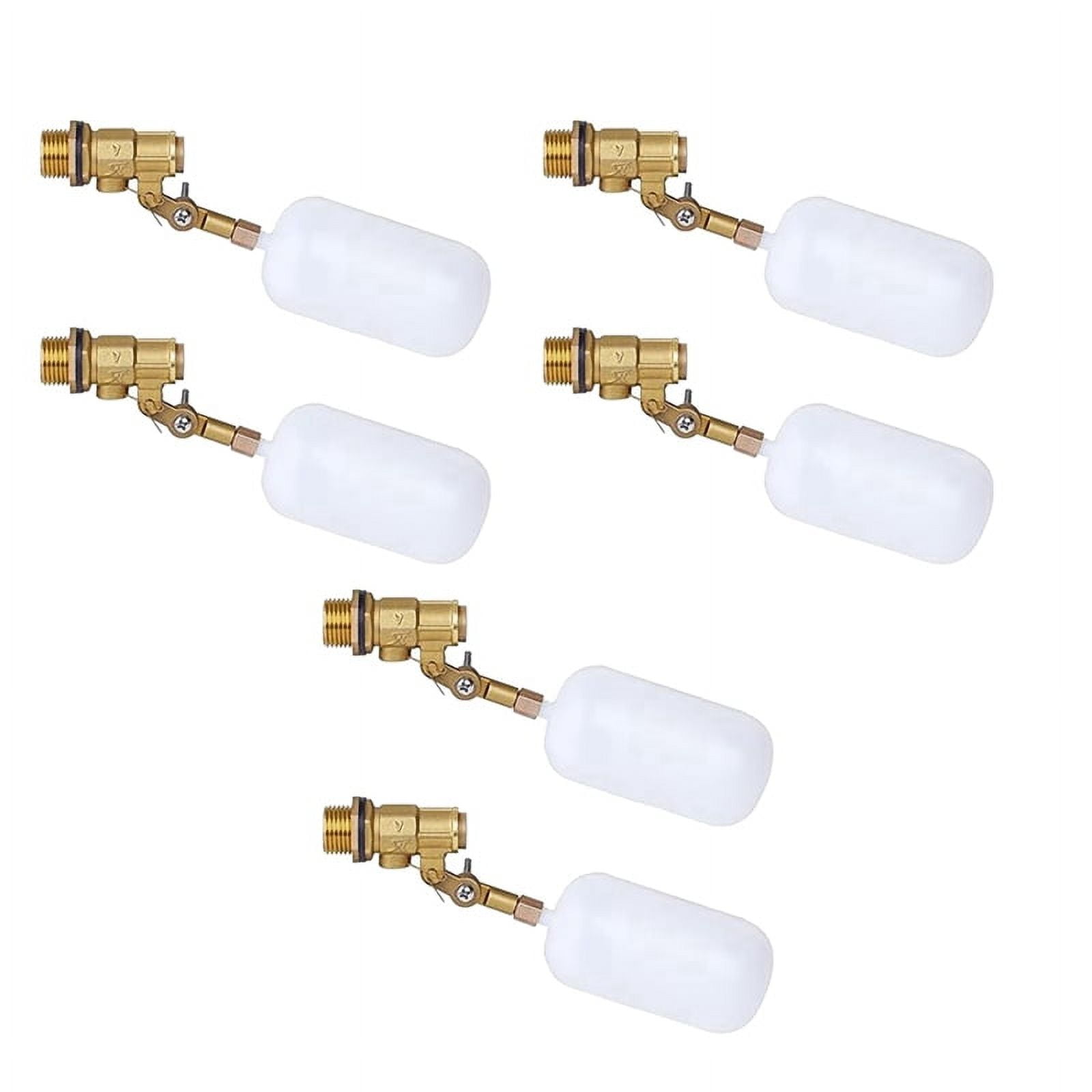 6pcs 1/2 Inch Float Valve, Water Valve for Pond Shutoff Auto Fill ...