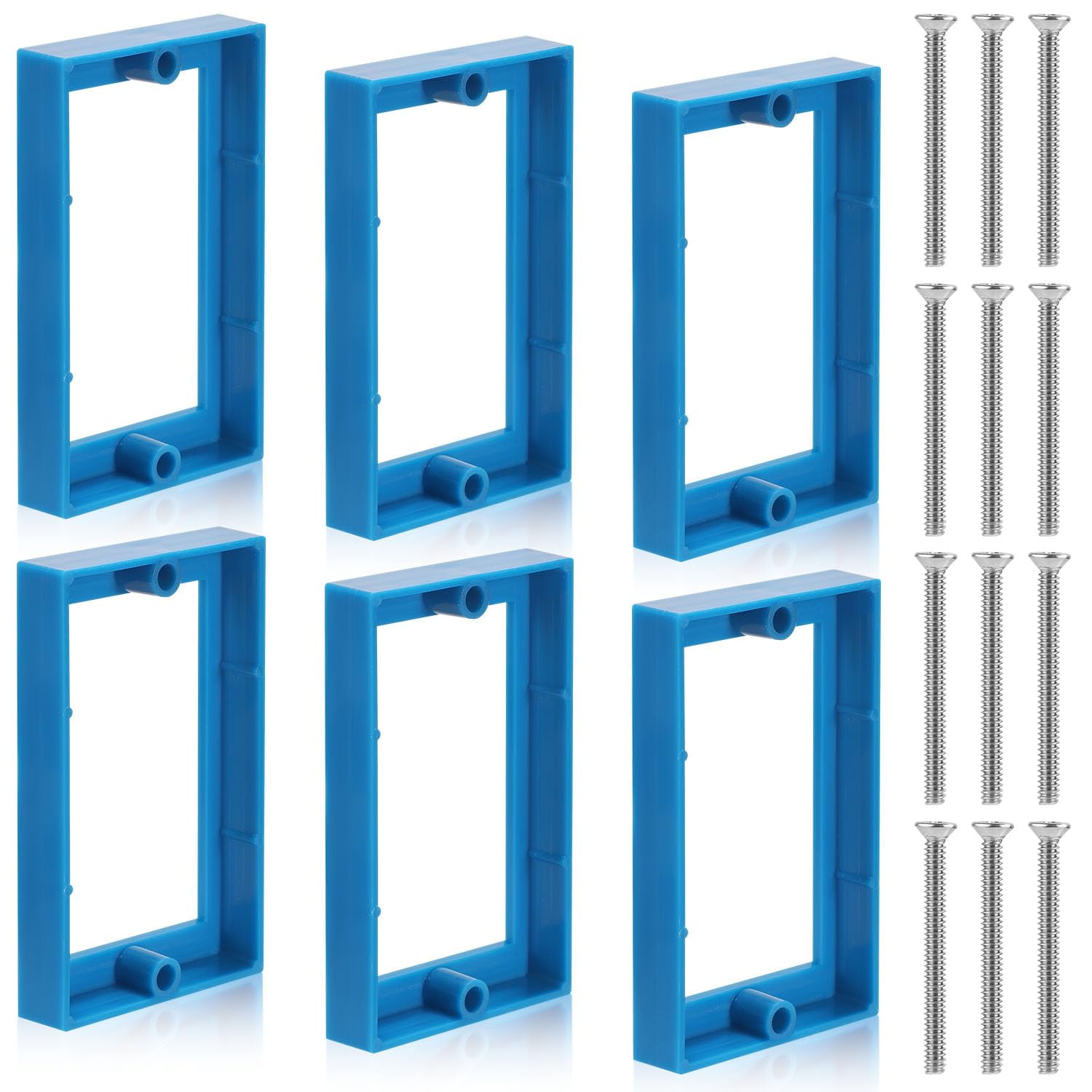 6pcs 1/2"" Single Gang Receptacle Outlet Box Extenders, Electric Outlet ...