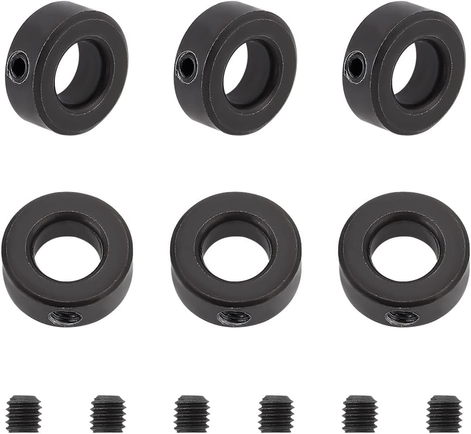 6pcs 10mm Inner Diameter Electrophoresis Black Carbon Steel Shaft ...