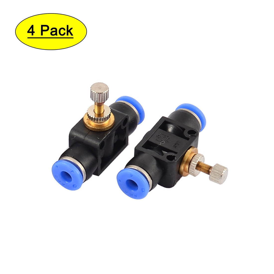 6pcs 10mm to 10mm Tubing Speed Controller Valve Air Pneumatic Quick ...