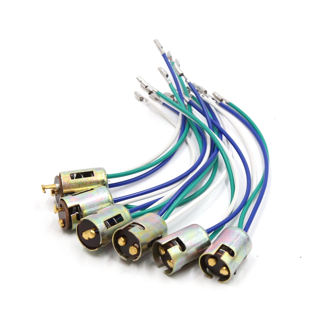 6pcs 1157 Light Bulb Car Brake Lamp Extension Wire Socket Holder ...