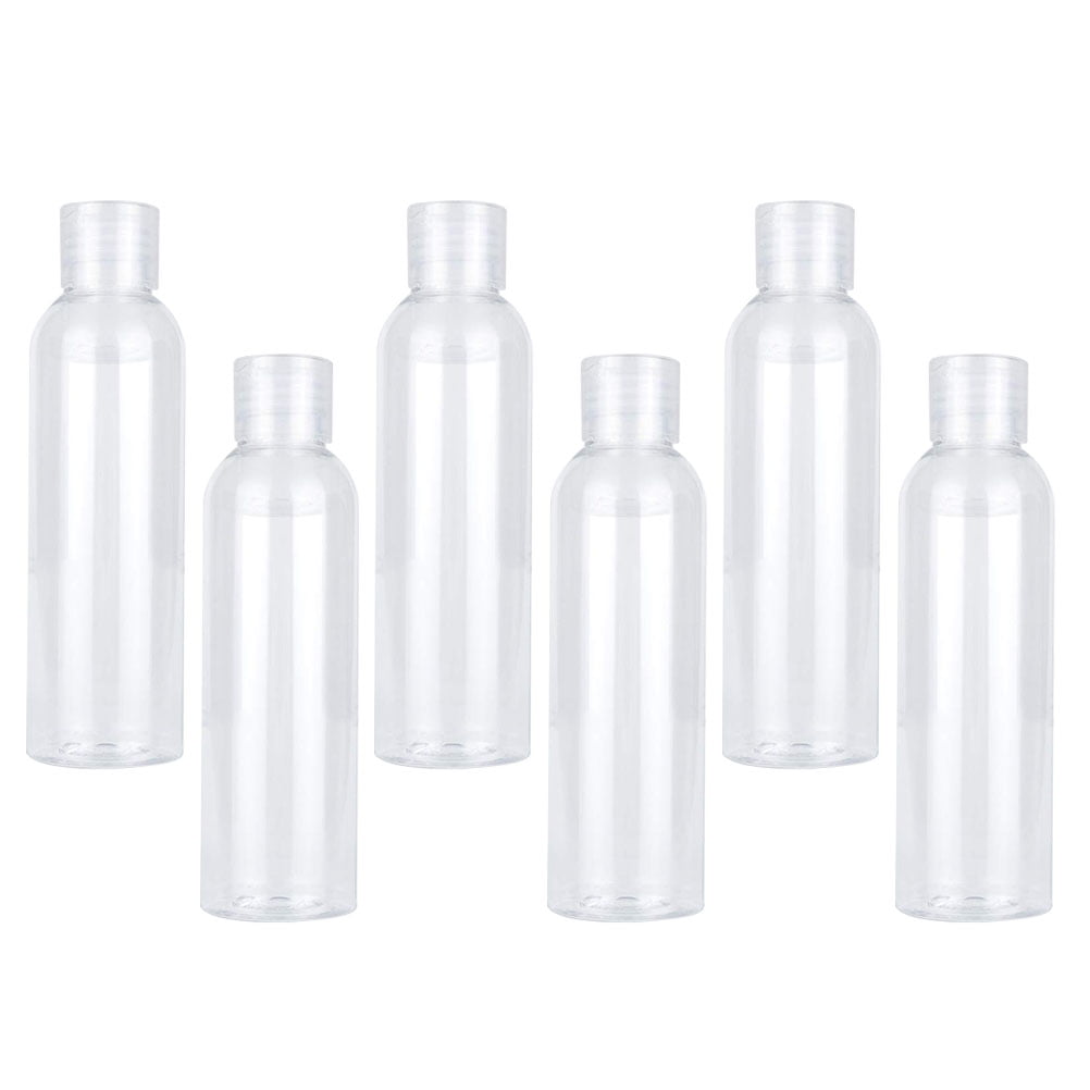 6pcs 120ml Clear Empty Travel Bottles with Caps Empty Transparent ...
