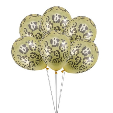 Cheetah Print Balloon Bouquet Set Party Decoration 8pc - Walmart.com