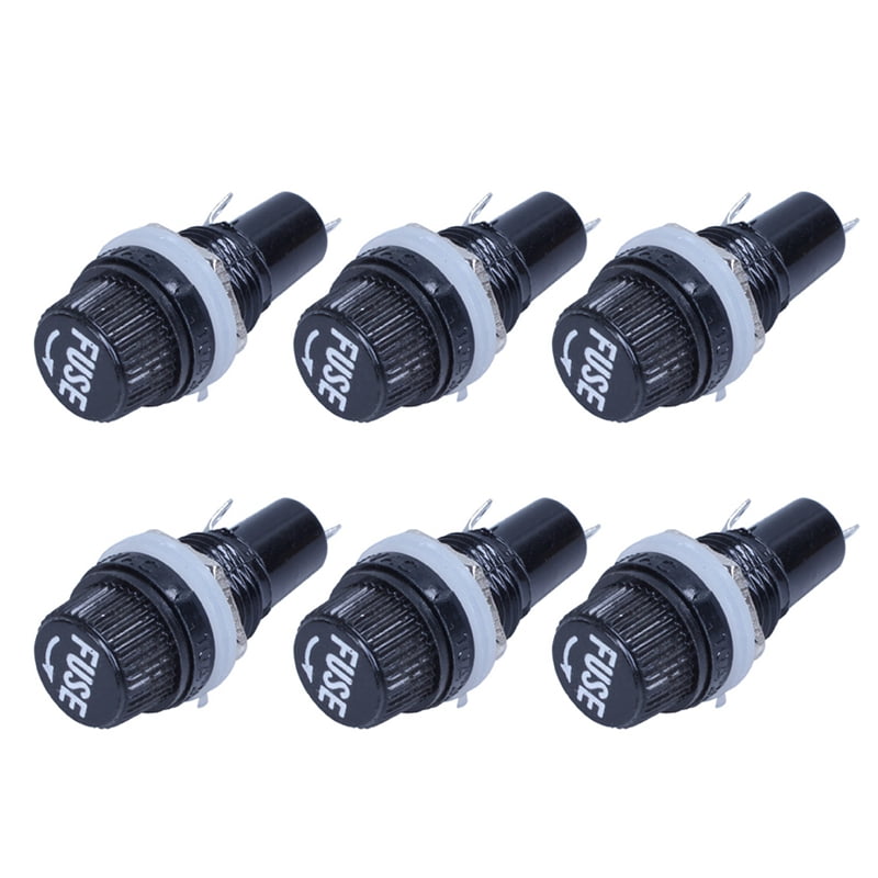 6pcs 12mm Thread with Welding Panel Mount Fuses Holder Socket for Fuses ...