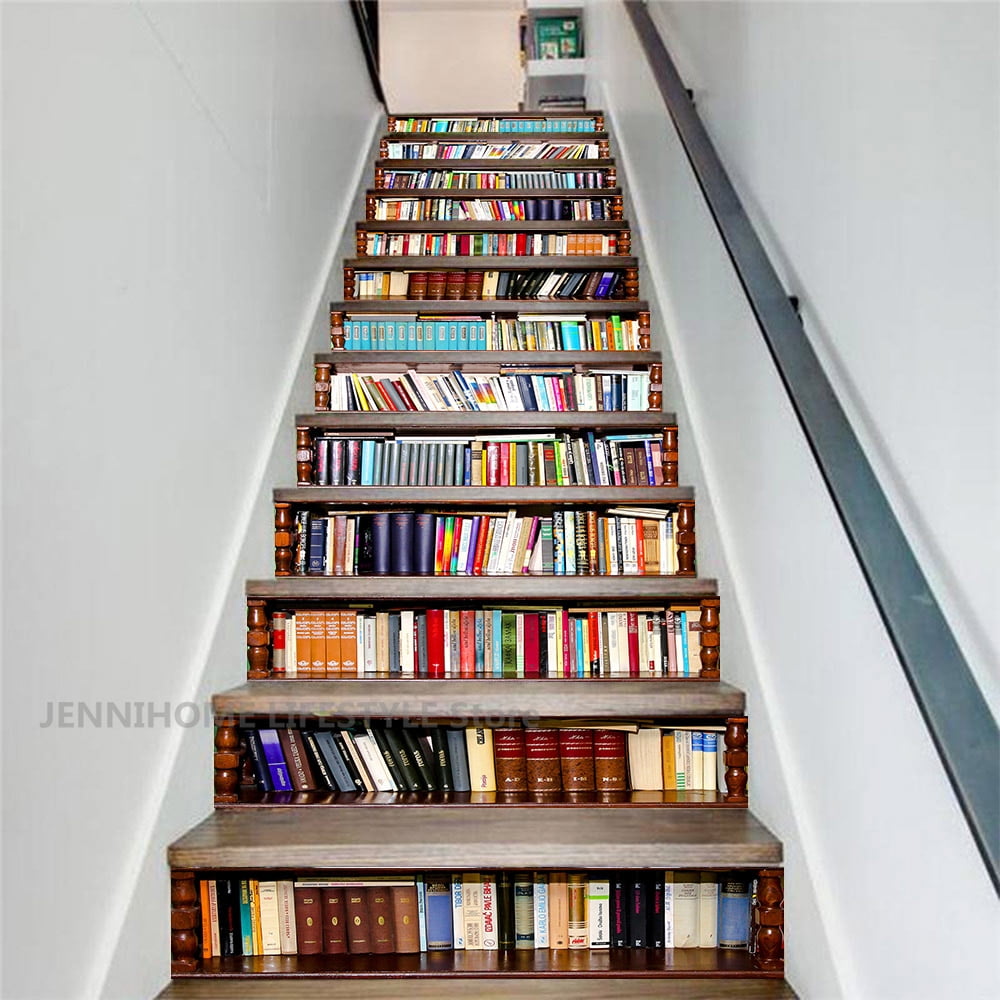 6pcs/13pcs Landscape Floor Trap Stair Stickers Stairway Waterproof ...