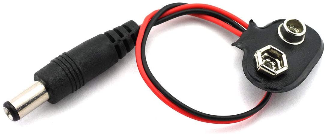 6pcs 15CM 9V Battery Snap Connector Clip Lead Wire Experimental Battery ...
