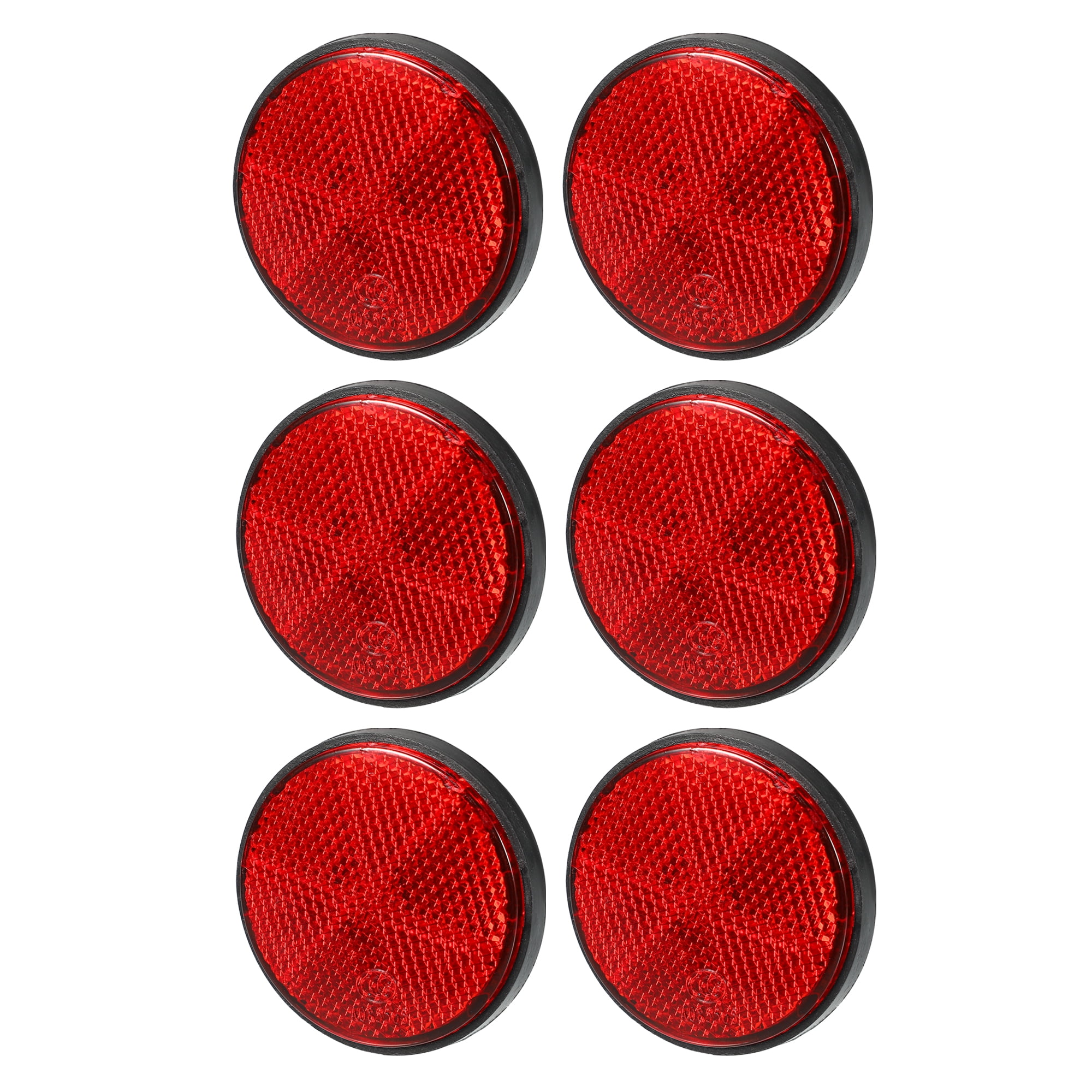6pcs 2.20"x0.31" Universal Reflector Round Motorcycle Bike Safety ...