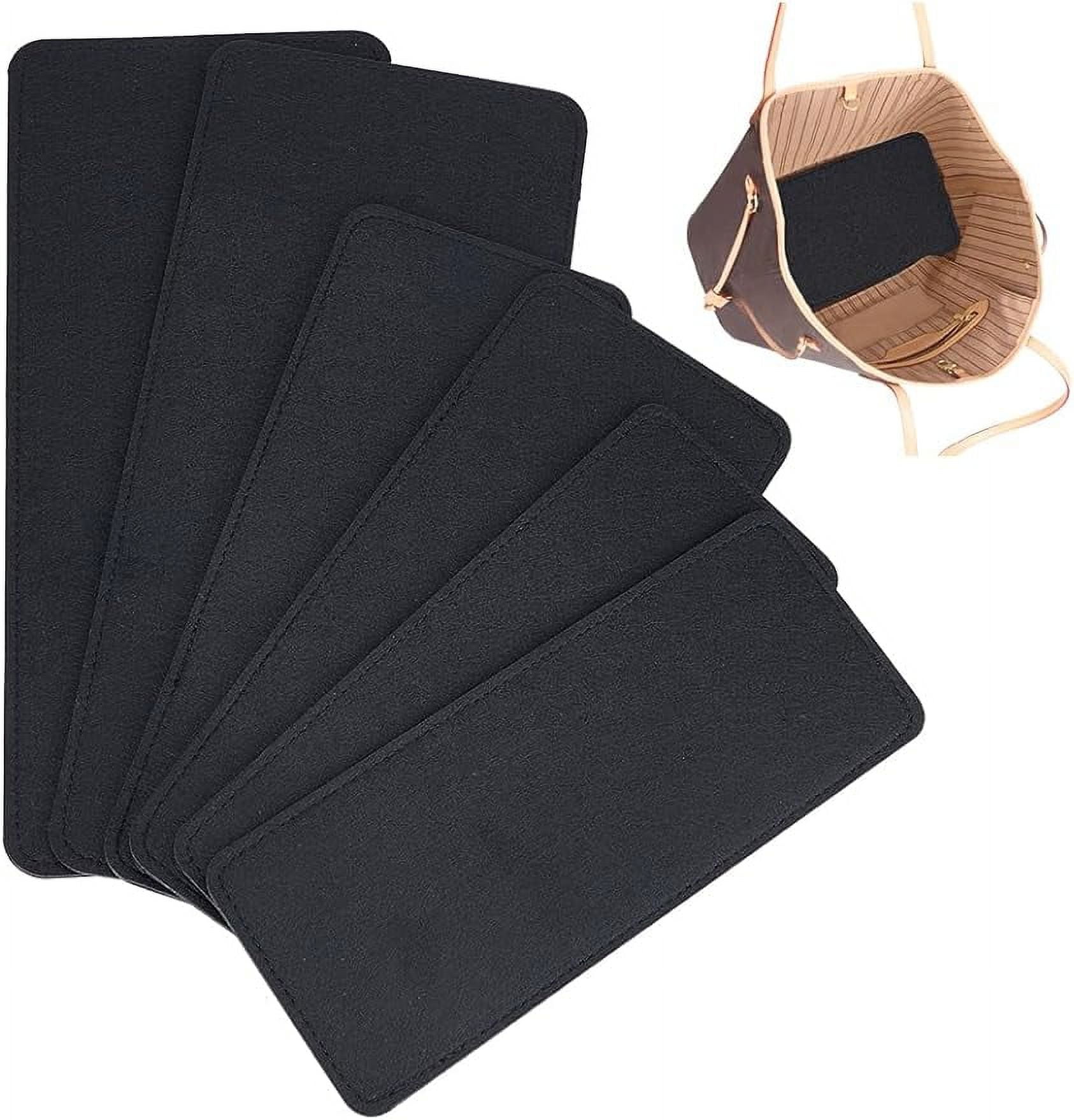 6pcs 3 Sizes Felt Base Shaper Rectangle Bag Support Insert Base Black ...