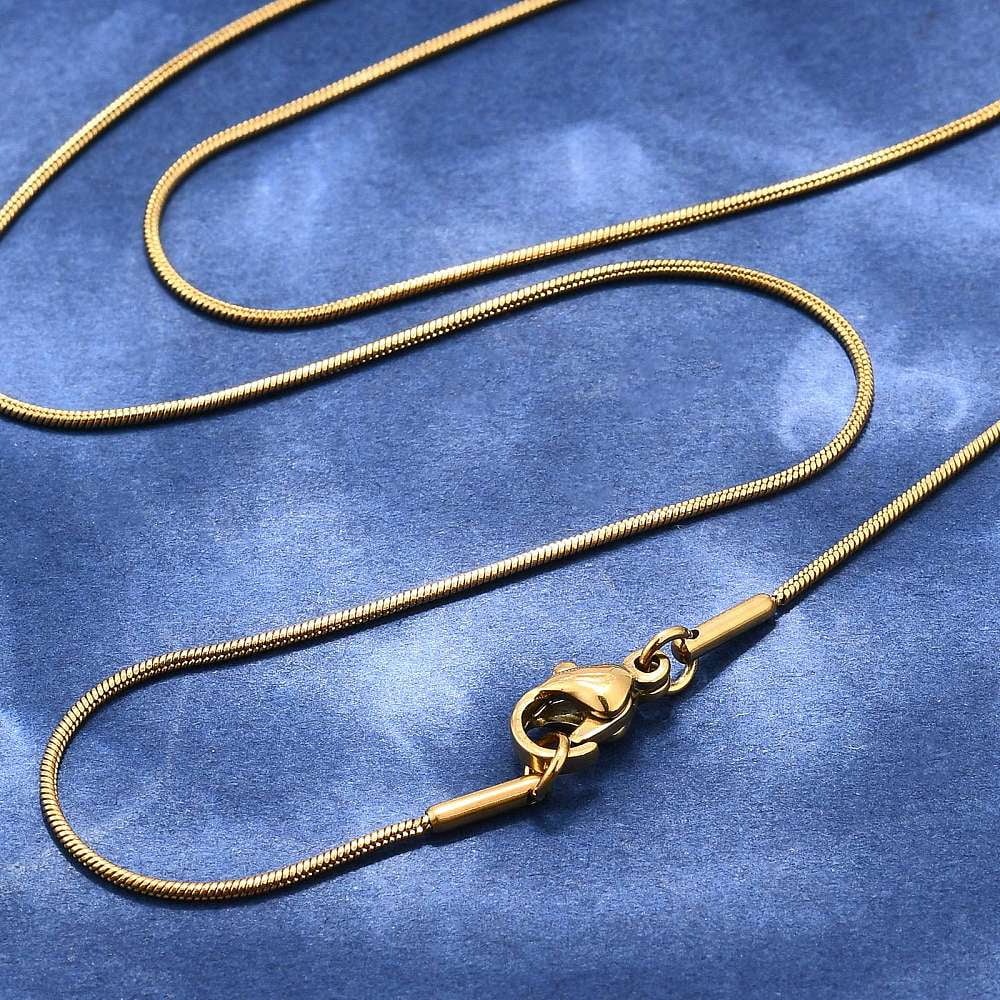 6pcs 304 Stainless Steel Snake Chain Necklaces with Lobster Claw Clasps ...